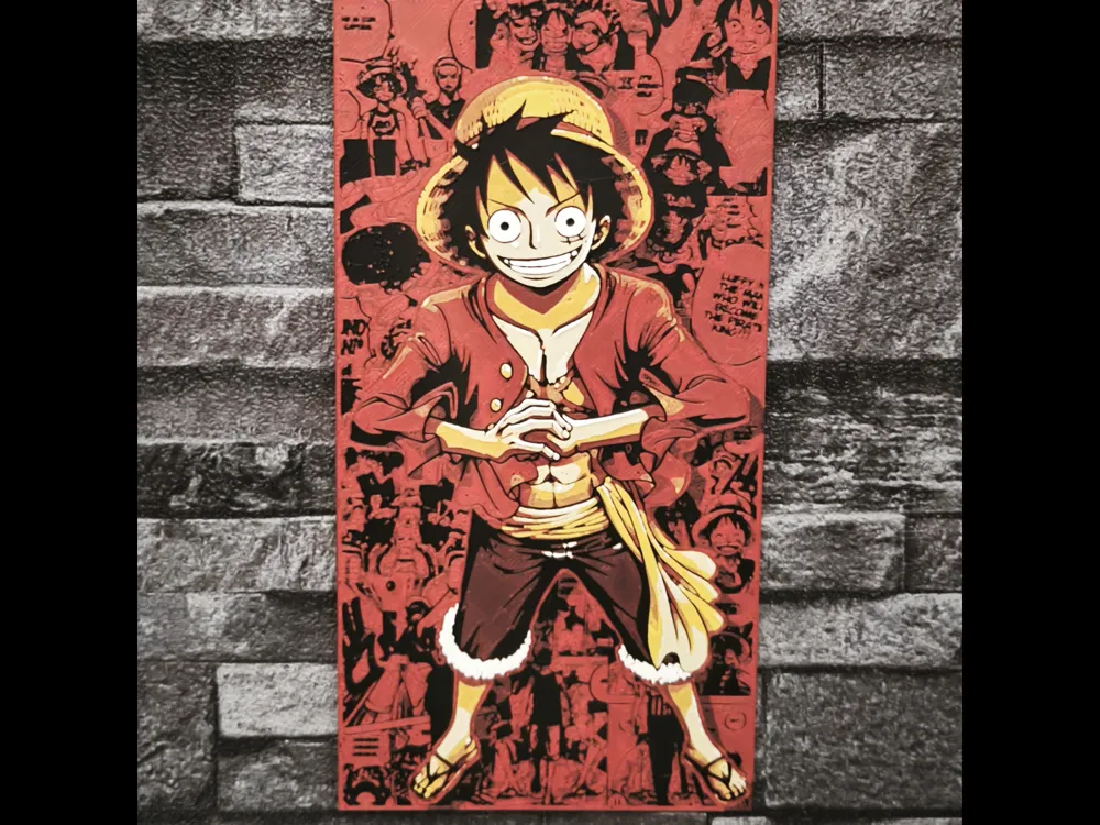 Hueforge Luffy One Piece 4 colors by StefBull85 - MakerWorld