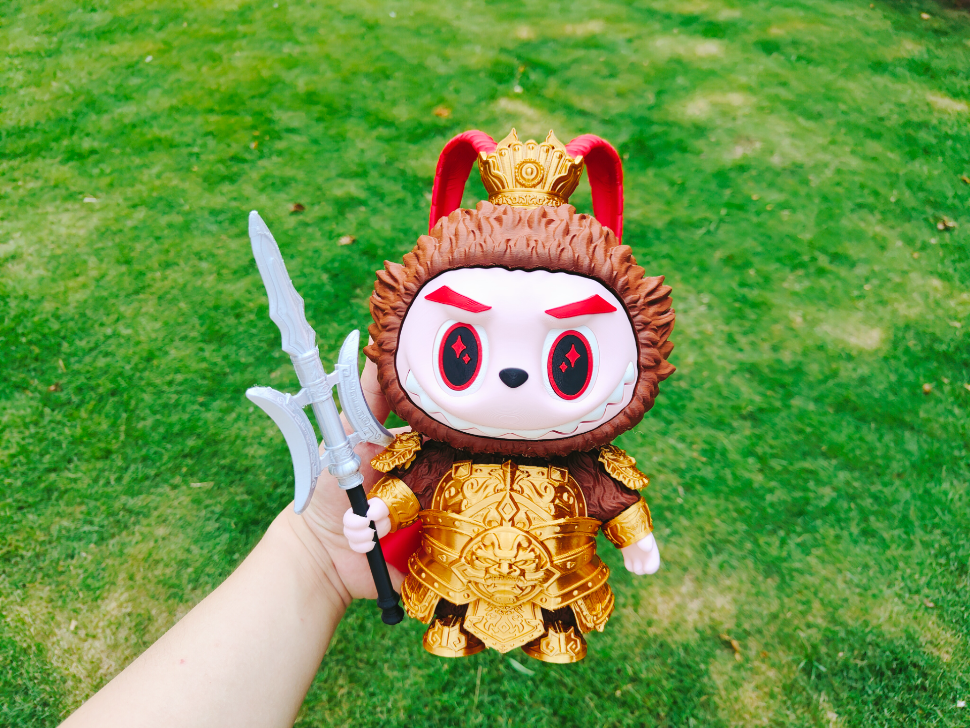 Labubu cos Three Kingdoms Lu Bu, Lu Bububu multi-color printing by 王铁锤 ...