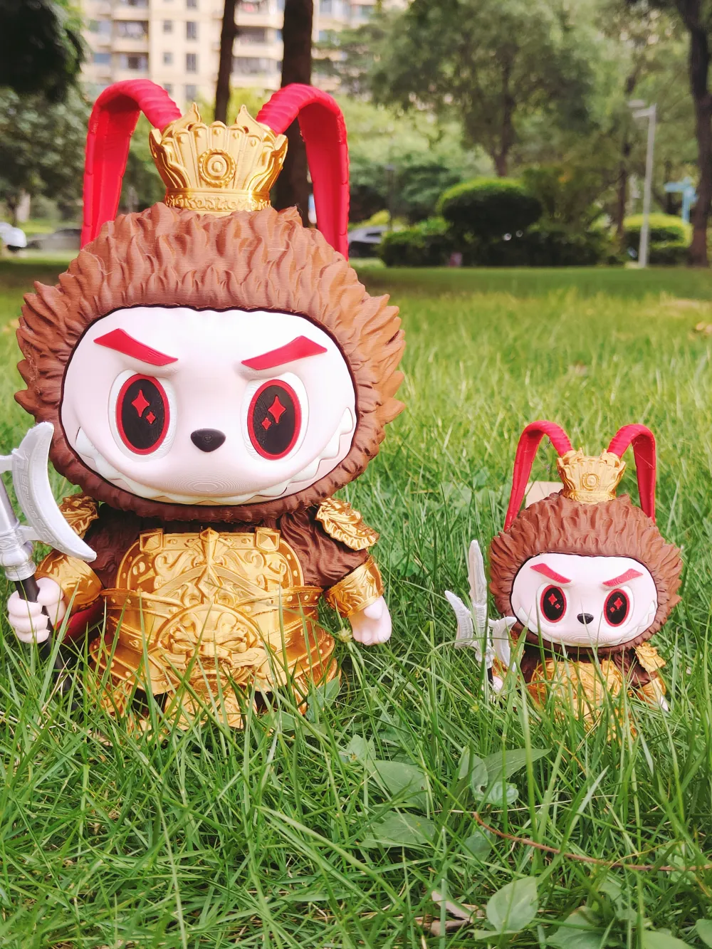 Labubu cos Three Kingdoms Lu Bu, Lu Bububu multi-color printing by 王铁锤 ...
