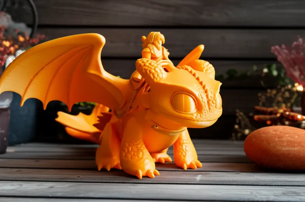 Toothless Dragon & Hiccup by Juganof MakerWorld: Download Free 3D Models