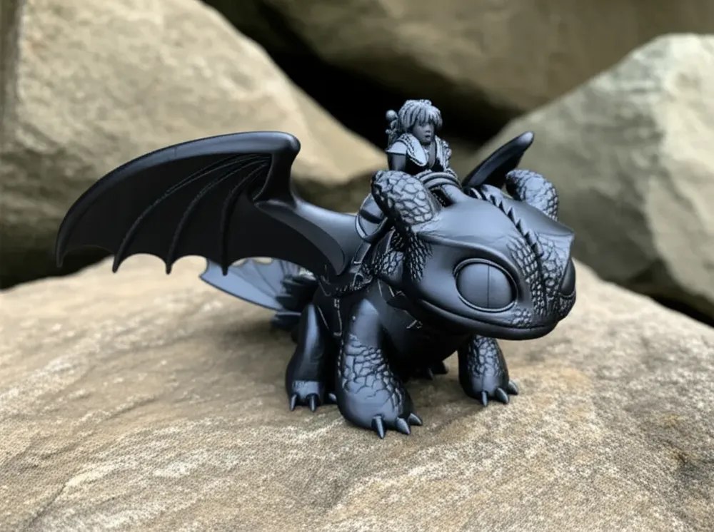 Toothless Dragon & Hiccup by Juganof MakerWorld: Download Free 3D Models