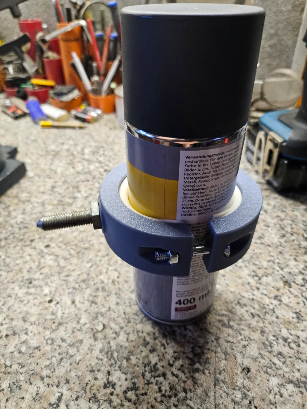 Spray can paint shaker cordless screwdriver - Free 3D Print Model ...