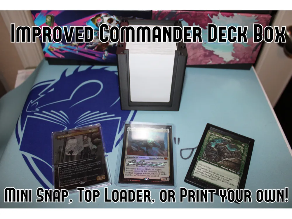 MTG EDH Commander Combo Deck Box with Top Loader by Westly MakerWorld ...