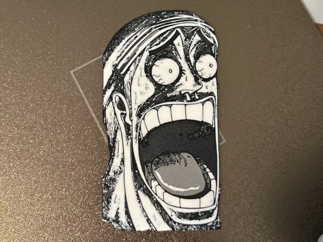 Enel/Eneru WTF face from One Piece - Free 3D Print Model - MakerWorld