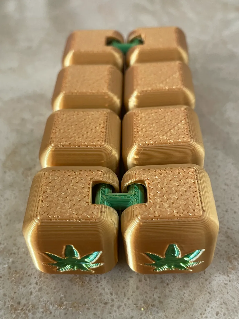 Weed Leaf Fidget infinity cube by iBrawnFDM - MakerWorld