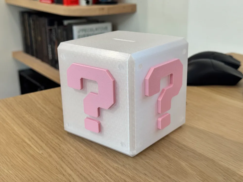 Question Mark Mystery Prize Block Money Box - Free 3D Print Model ...