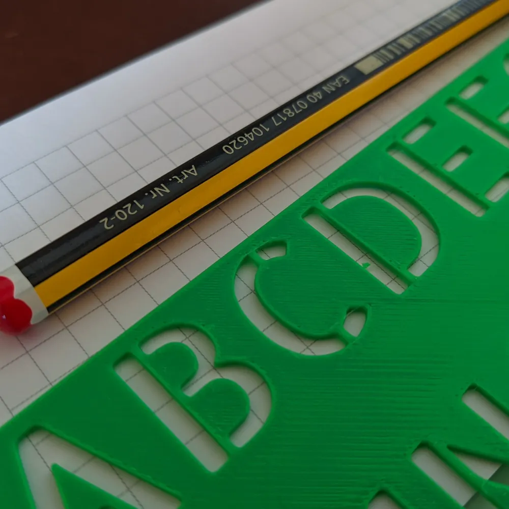 Stencil: Alphabet, Letters and Numbers by SnaKKo - MakerWorld