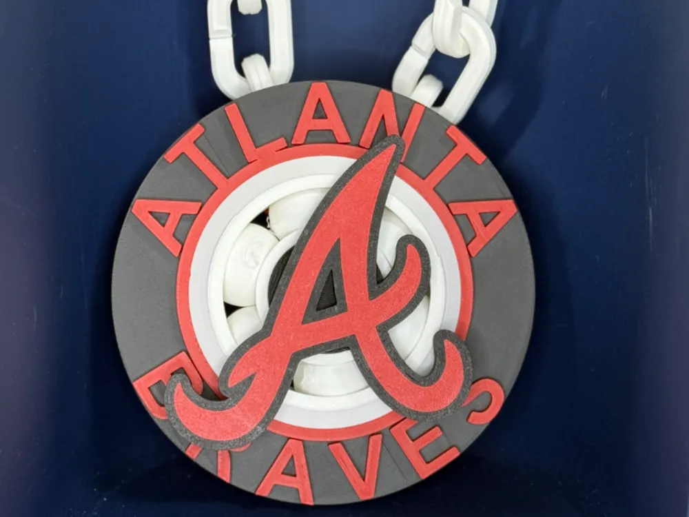 Atlanta Braves Spinner Chain by jckrenrut MakerWorld: Download Free 3D ...