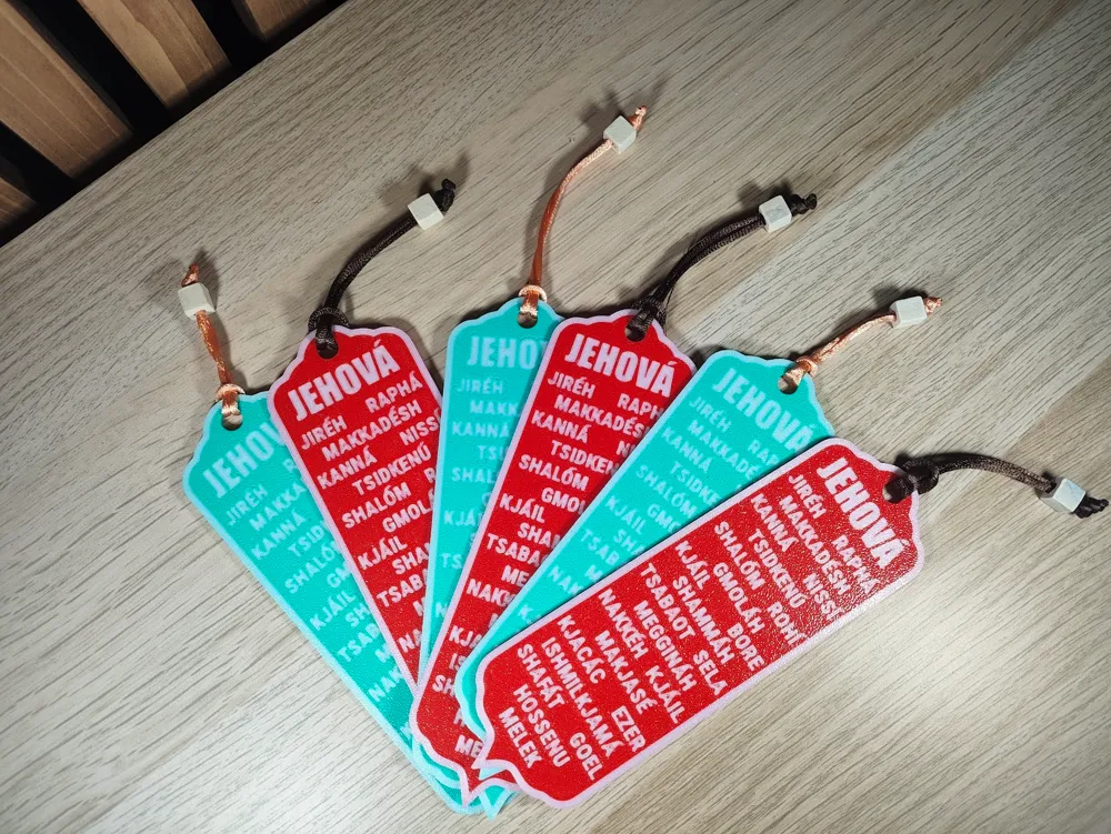 Bible Tag Bookmark with all the names of GOD (Christian God) - Free 3D ...