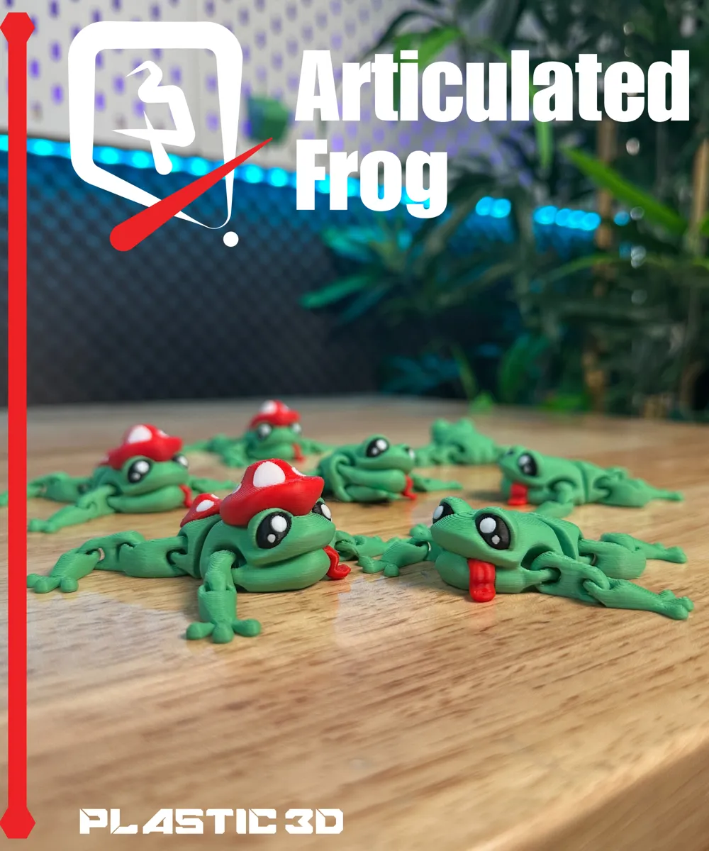 Plastic3D Articulated Frog - Free 3D Print Model - MakerWorld
