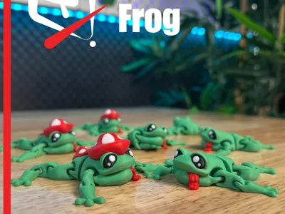 articulated frog 3d print model download - MakerWorld