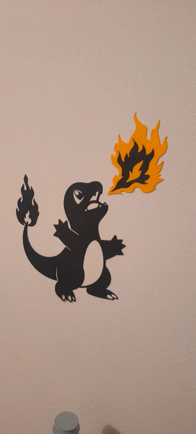 Charmander wallart by Hrbecek - MakerWorld
