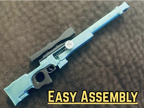 AWP Sniper Keychain FUNCTIONAL BB Blaster Gun - Free 3D Print Model ...