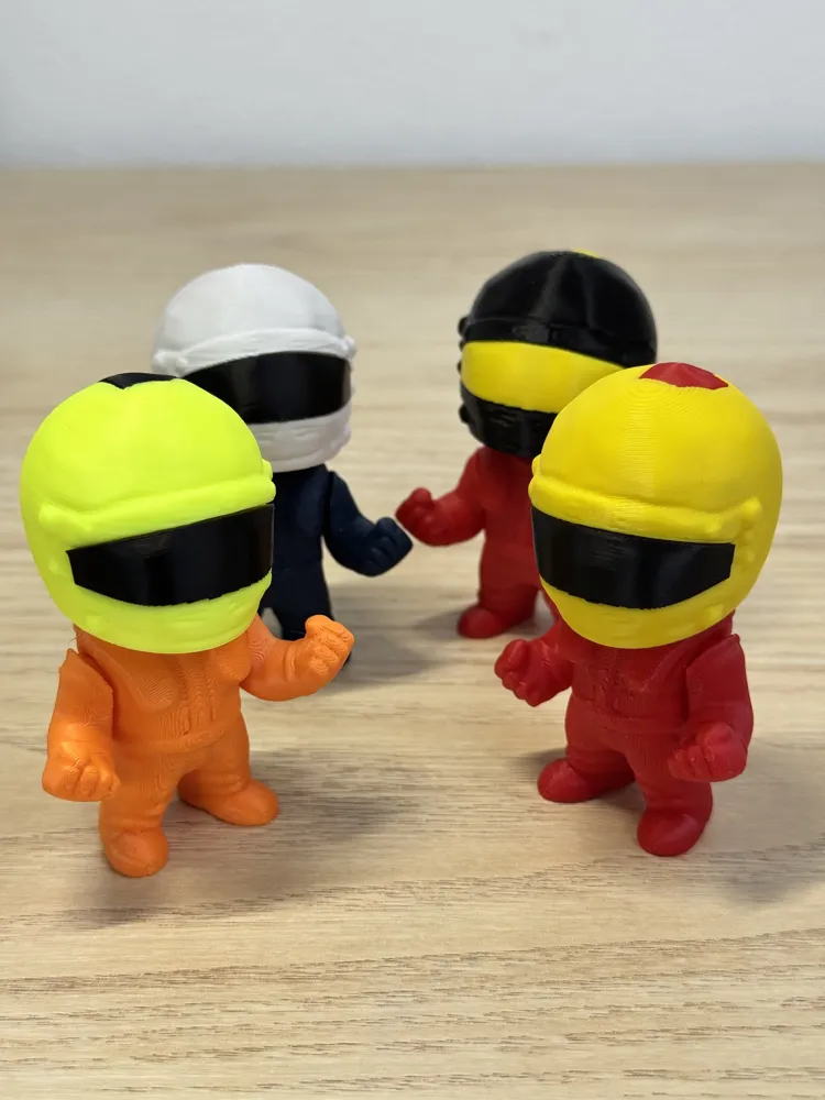 Champy - Articulated Print-in-place Racing Driver - Free 3D Print Model ...