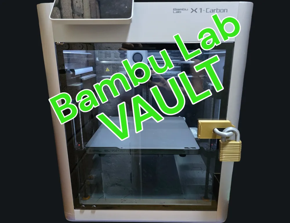 Turn your Bambulab into a VAULT / SAFE - Free 3D Print Model - MakerWorld