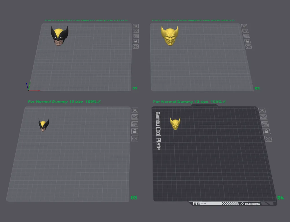 Realistic Wolverine Head for Dummy 13 200% Remixed by Geek Inside MakerWorld: Download Free 3D ...