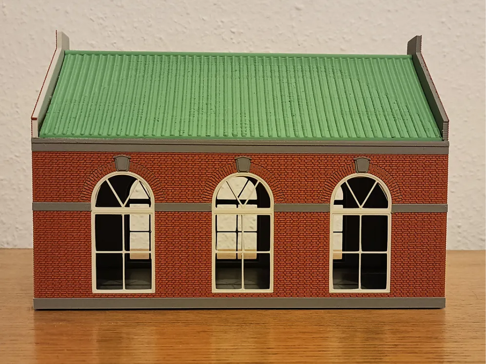 Historic Brick Building with Round Arches - Free 3D Print Model ...