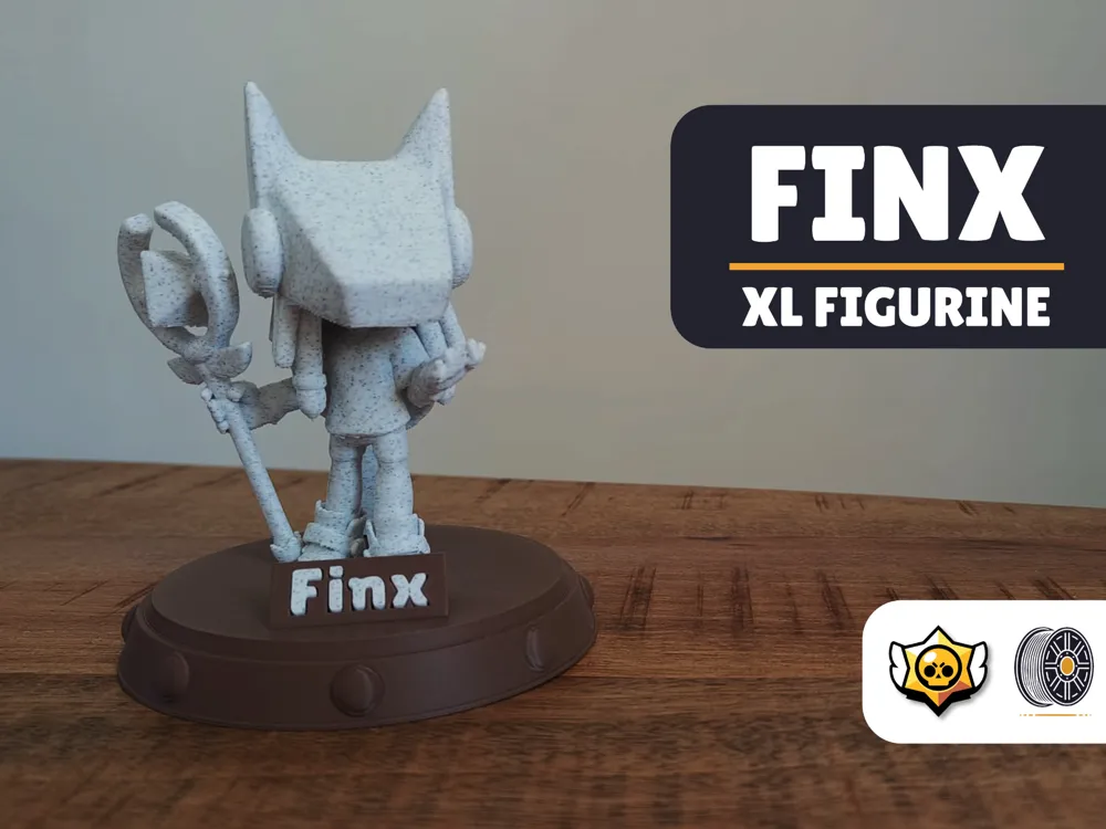 Finx | XL Brawl Stars Figurine (NO AMS) Remixed by Mike.stl MakerWorld ...