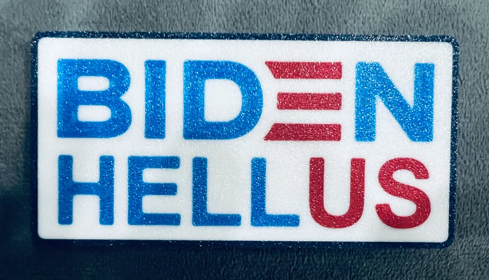 BIDEN HELLUS car plate tag - harris by Siam3D - MakerWorld