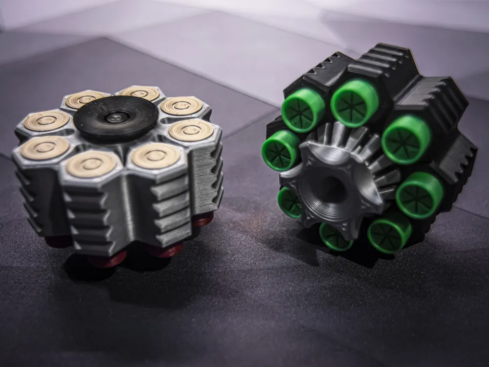 Shotgun Drum - Fidget Spinner by Megatiks MakerWorld: Download Free 3D ...