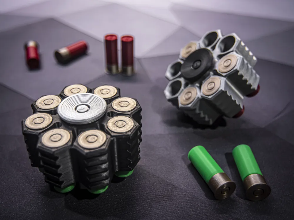 Shotgun Drum - Fidget Spinner - Free 3D Print Model - MakerWorld