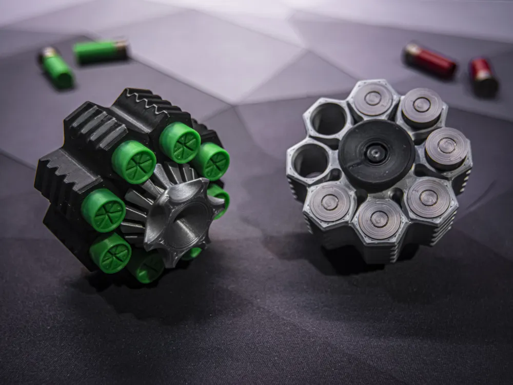 Shotgun Drum - Fidget Spinner - Free 3D Print Model - MakerWorld