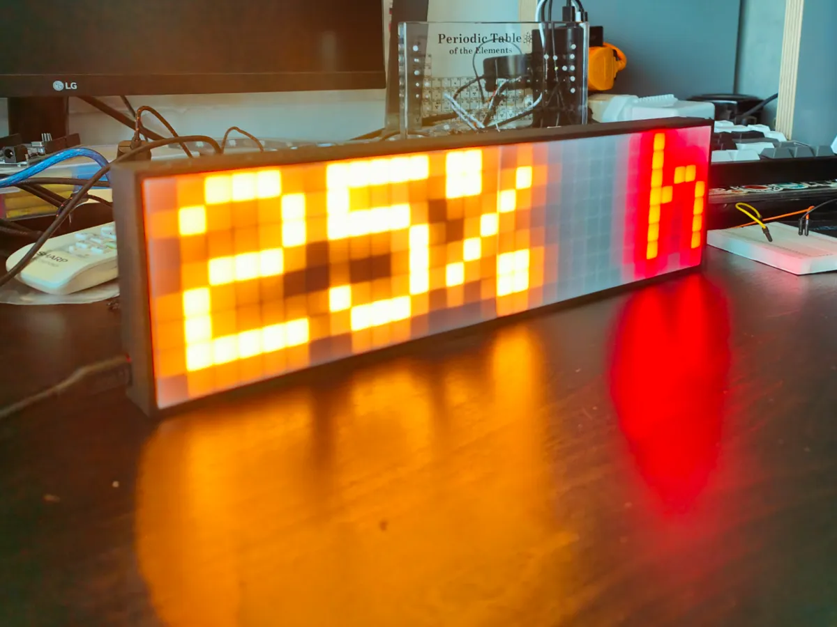 8x32 LED Matrix Display mit Diffusor – Kostenloses 3D-Druckmodell ...