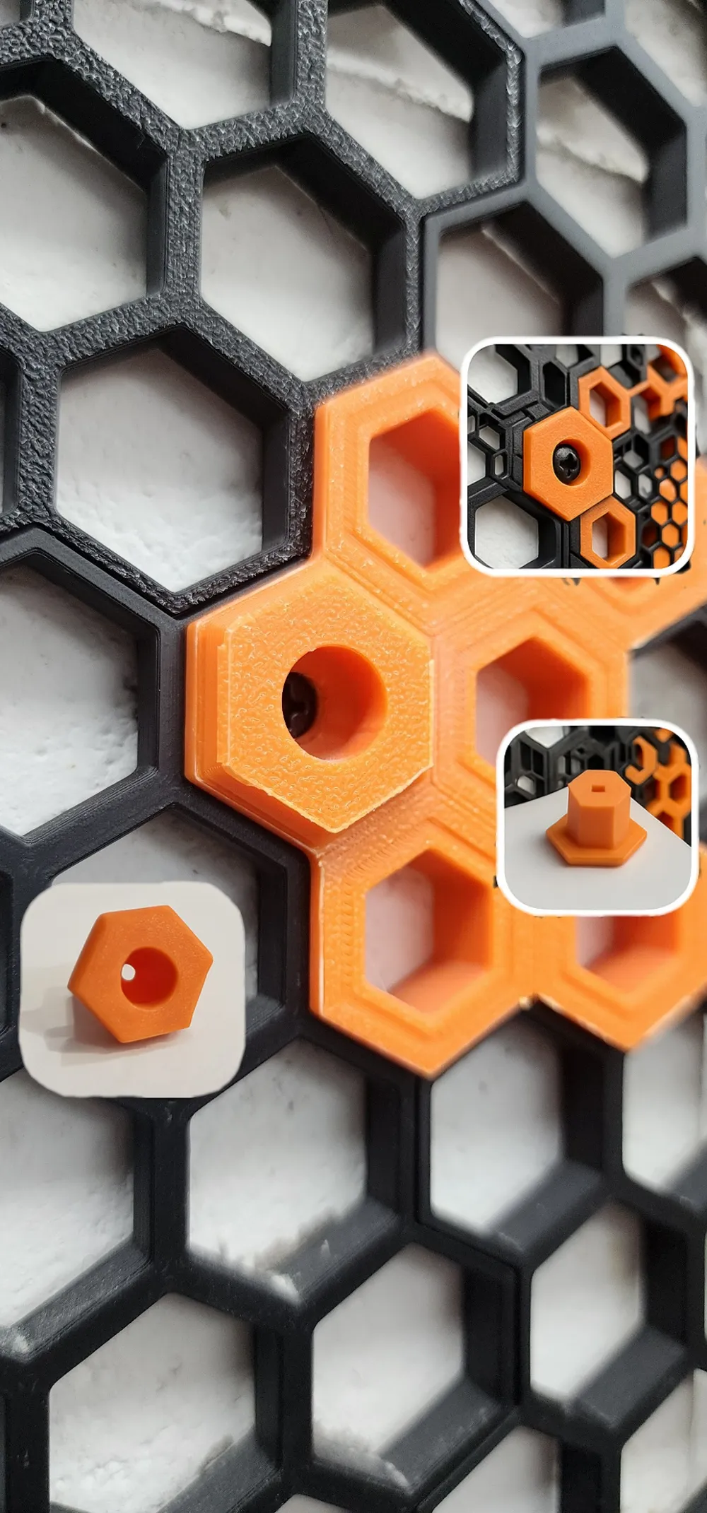 Honeycomb Wall Mount Insert - Free 3D Print Model - MakerWorld