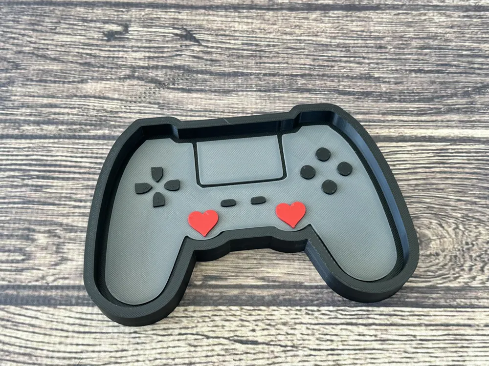 Video game controller catch all tray - Free 3D Print Model - MakerWorld
