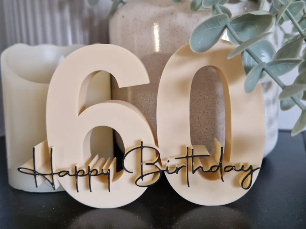 Birthday Wishes - Free 3D Print Model - MakerWorld