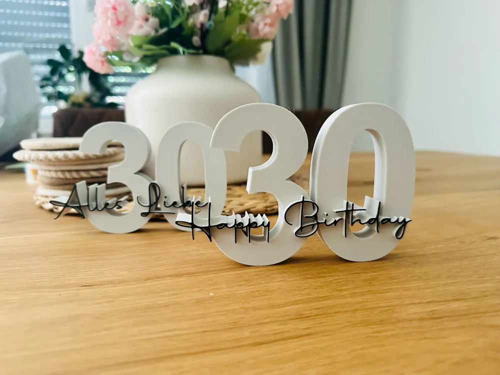 Birthday Wishes - Free 3D Print Model - MakerWorld