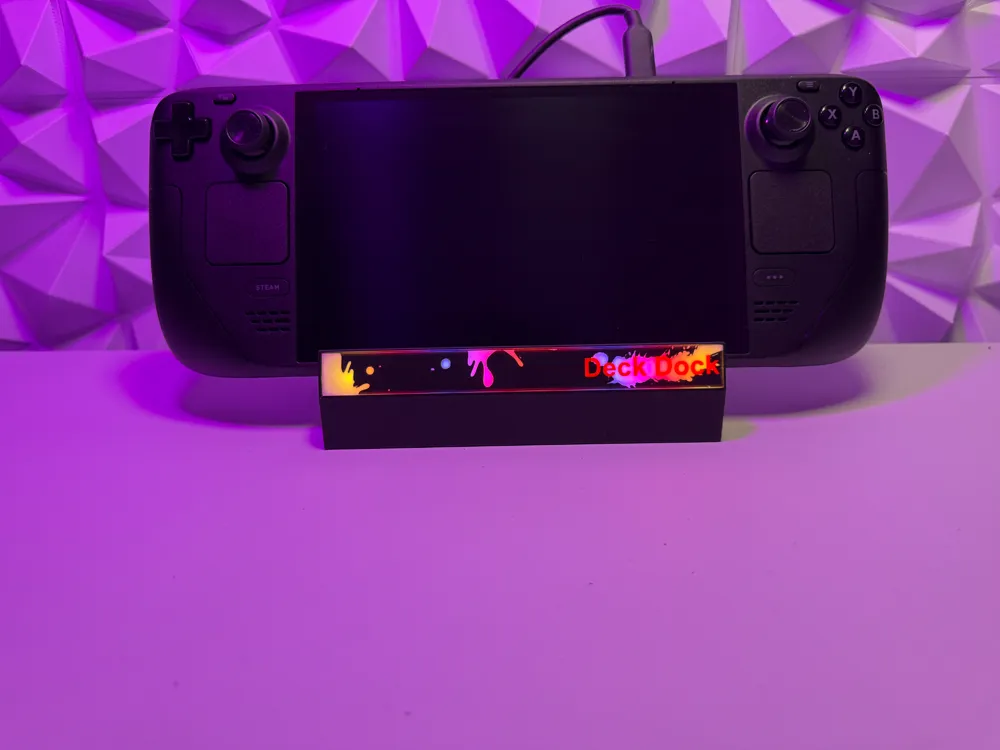 Steam Deck Dock With RGB Light Bar by JP Alien Gaming - MakerWorld