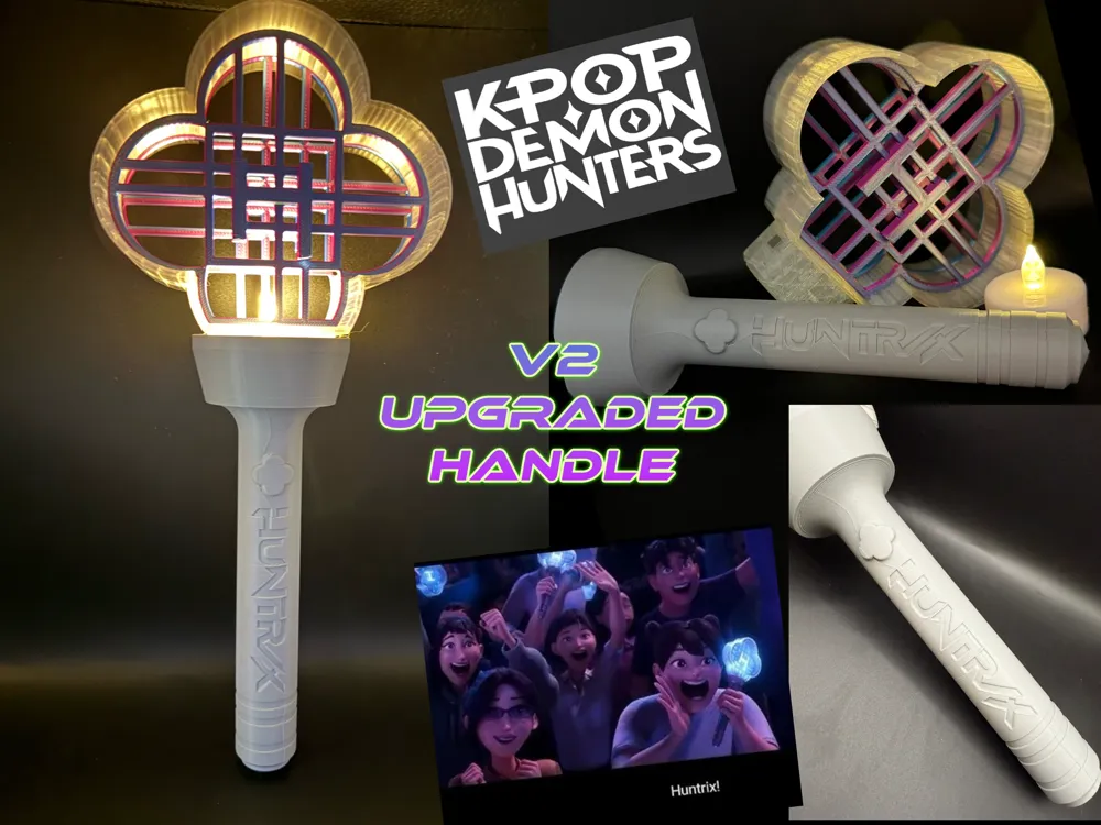 V2 KPop Demon Hunters HUNTRIX Light Wand by starklabs3d MakerWorld ...