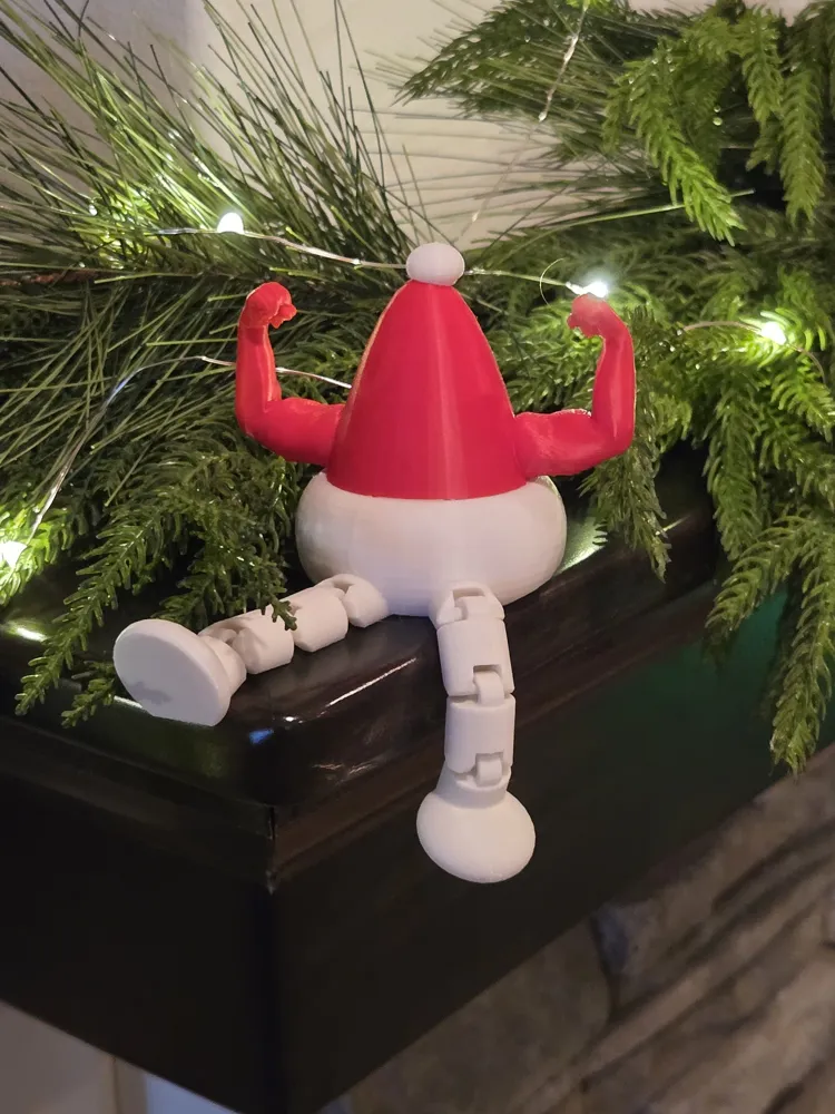 Buff Santa Buddy - Free 3D Print Model - MakerWorld