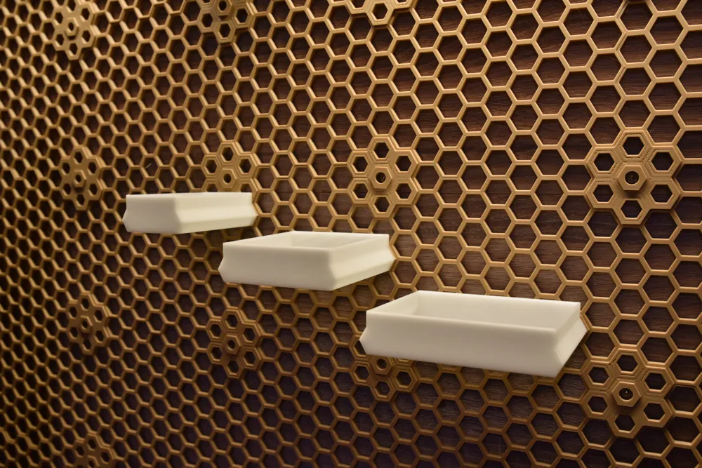 Honeycomb storage wall - HSW - Shelf - Free 3D Print Model - MakerWorld