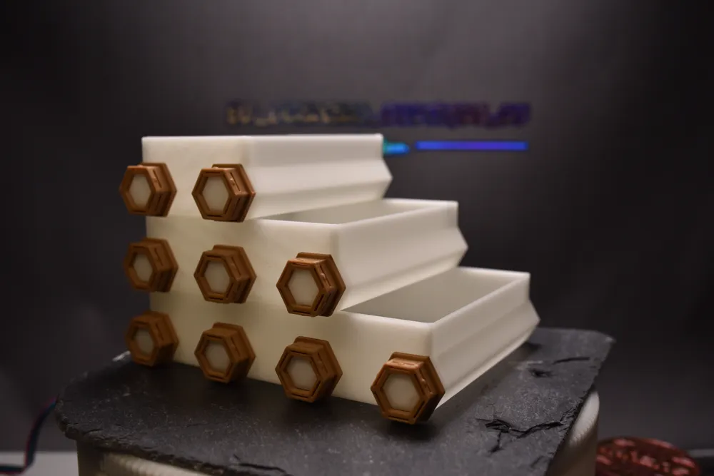 Honeycomb storage wall - HSW - Shelf by 3D.printing.Boutique.de ...