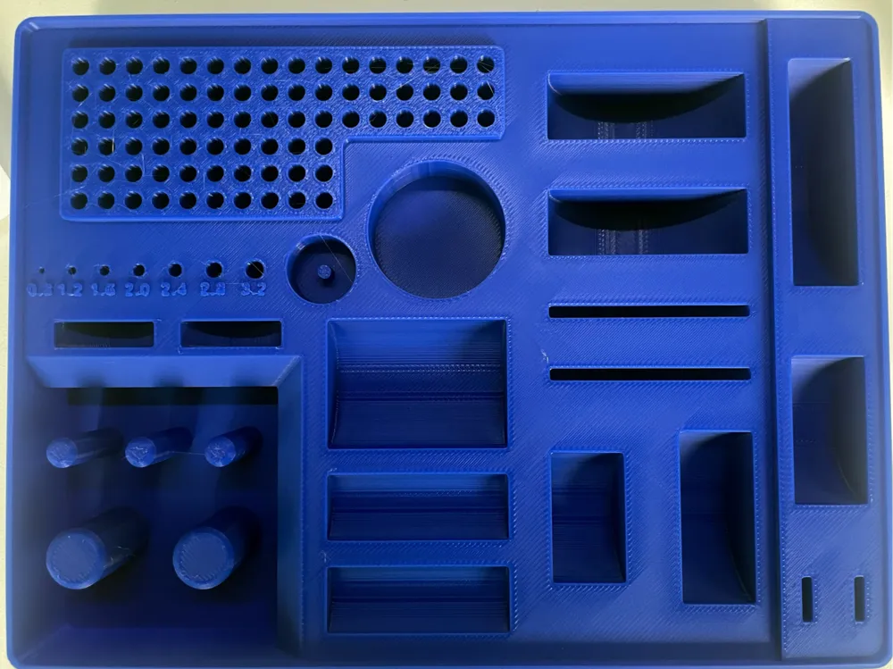 Dremel Bit Storage - Gridfinity (with pin) Remixed by Demig74 - MakerWorld