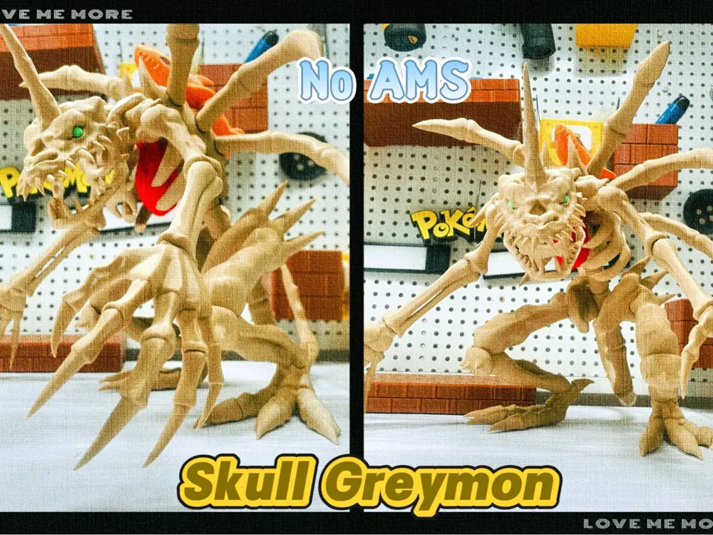 Digimon SkullGreymon (Multi-Color Assembly) by 手残的Leo - MakerWorld