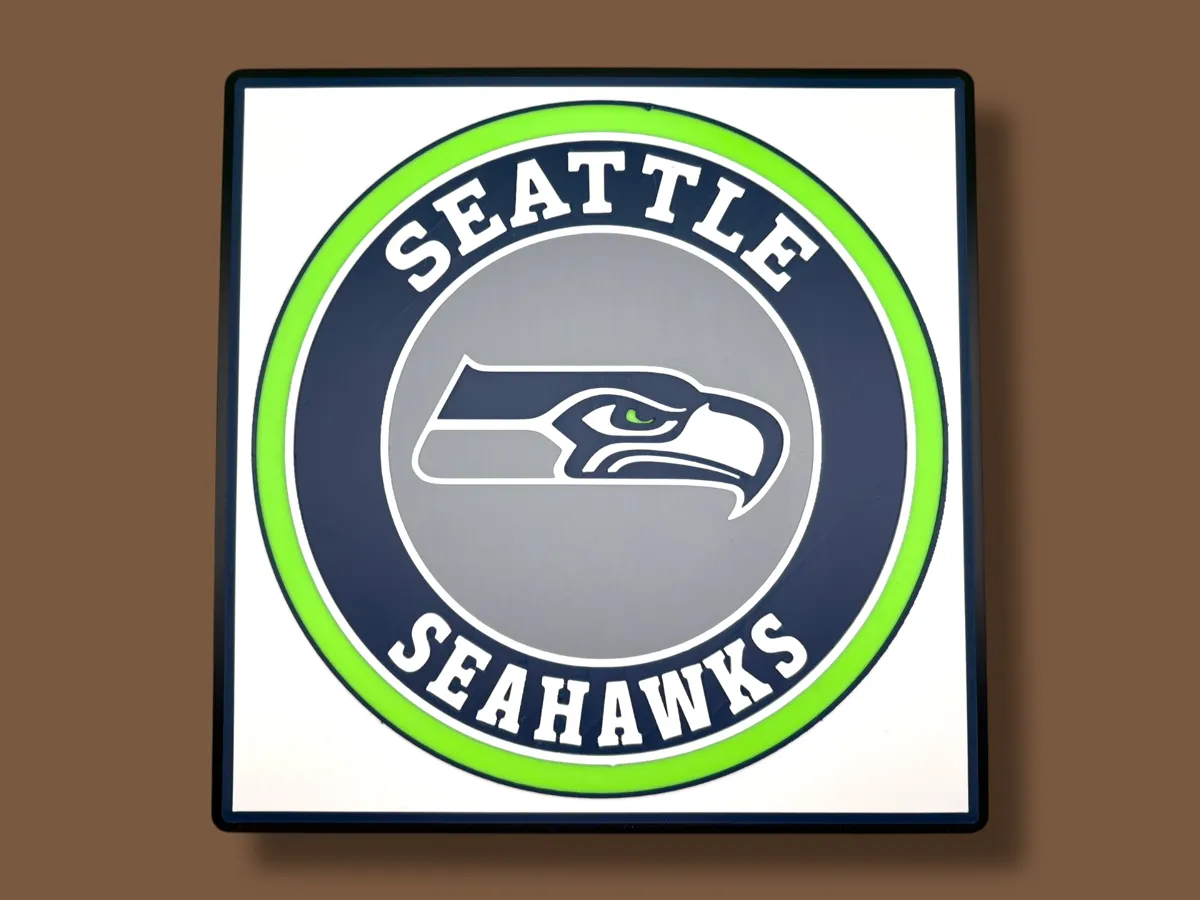 Seattle Seahawks Inspired Layered Print - Free 3D Print Model - MakerWorld