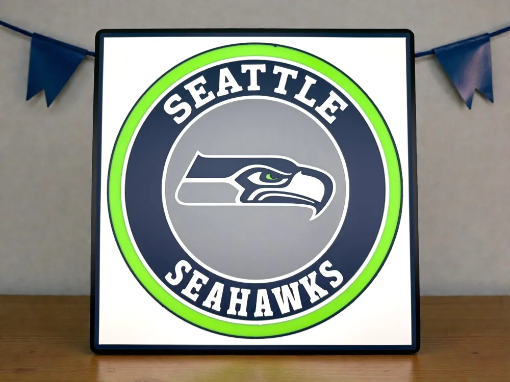 Seattle Seahawks Inspired Layered Print - Free 3D Print Model - MakerWorld