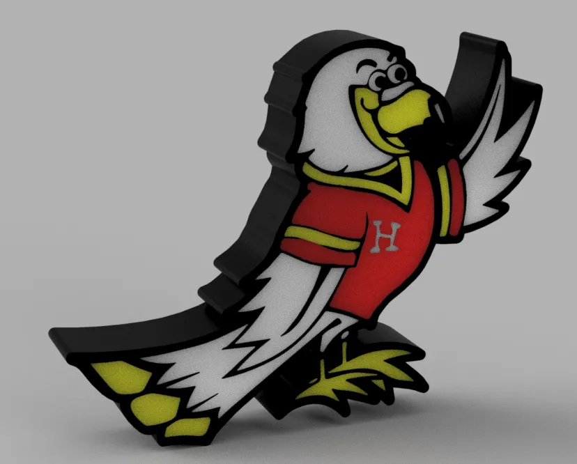 Hawk School Mascot Lamp by BeeTee 3D - MakerWorld