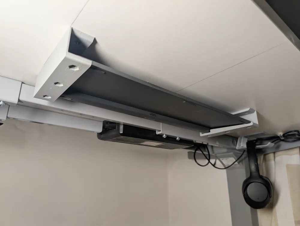 MX Keys under desk mount - Free 3D Print Model - MakerWorld