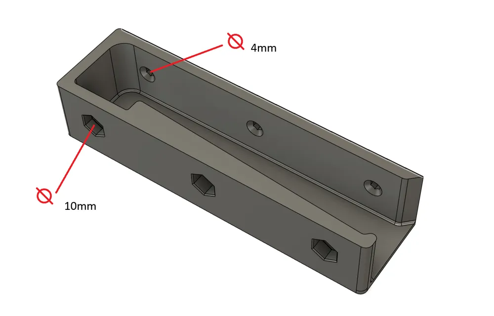 MX Keys under desk mount - Free 3D Print Model - MakerWorld