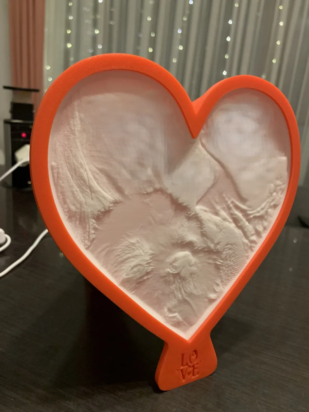 Valentine's Day Heart Lithophane Lamp (LEDKIT 001) - Free 3D Print ...