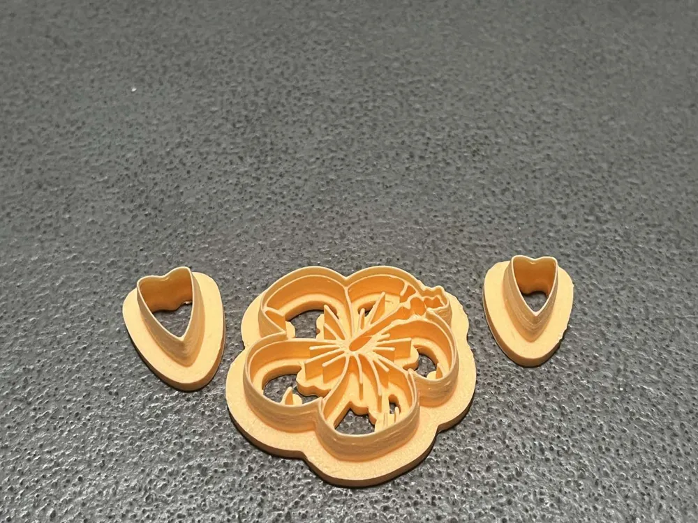 Flower and Petals Polymer Clay Cutters Cookie - Free 3D Print Model ...