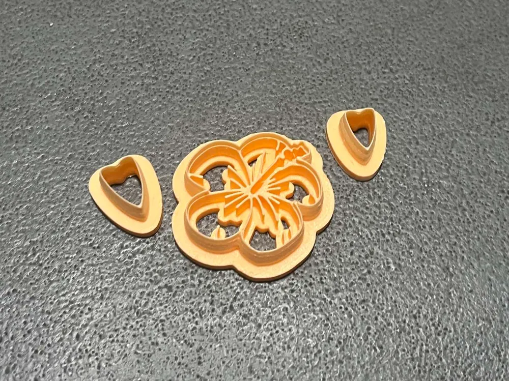 Flower and Petals Polymer Clay Cutters Cookie - Free 3D Print Model ...
