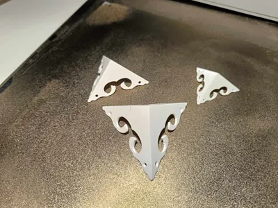 Decorative Corner Bracket 3 sizes - Free 3D Print Model - MakerWorld