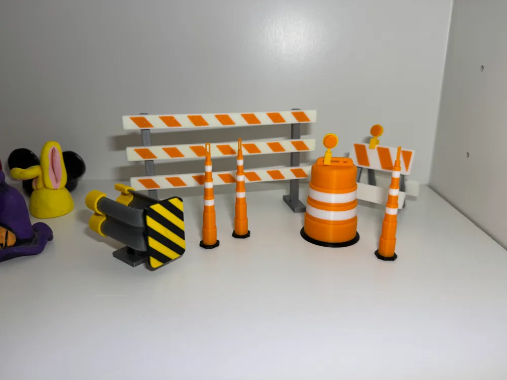 High Barrier - US Road Mini Barriers by 3D Print Creative Endeavors ...