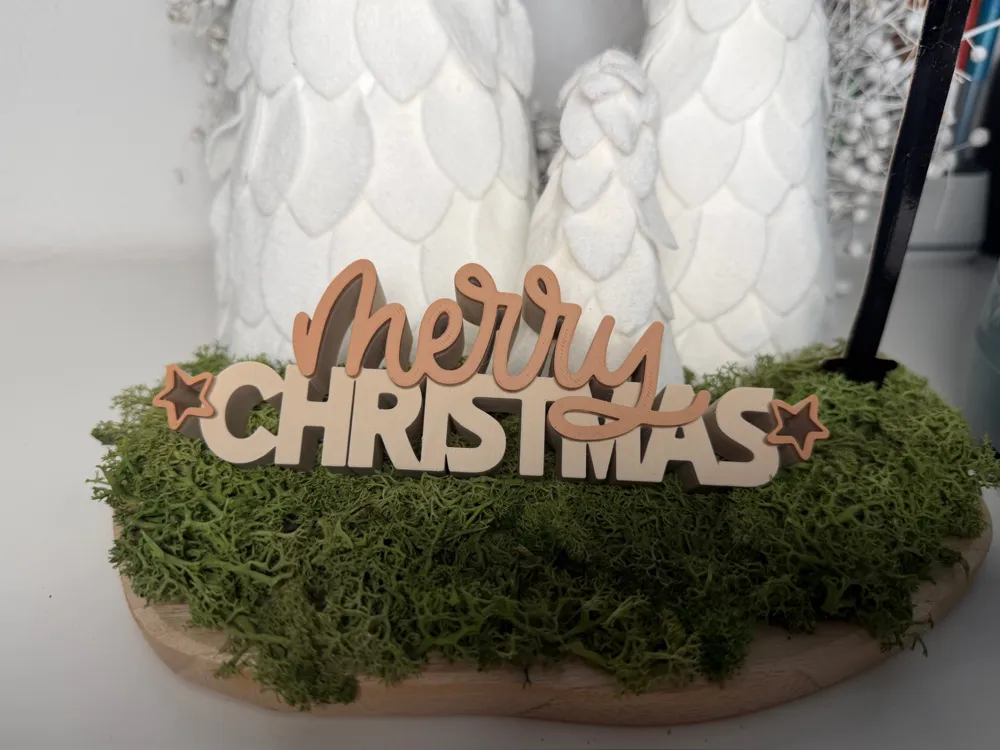 Merry Christmas by Kaziskreativkiste MakerWorld: Download Free 3D Models