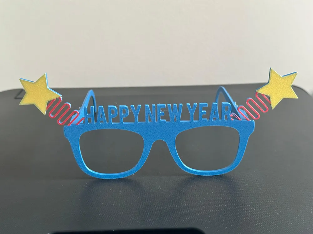 2025 happy new year glasses by Nyuks_85 - MakerWorld